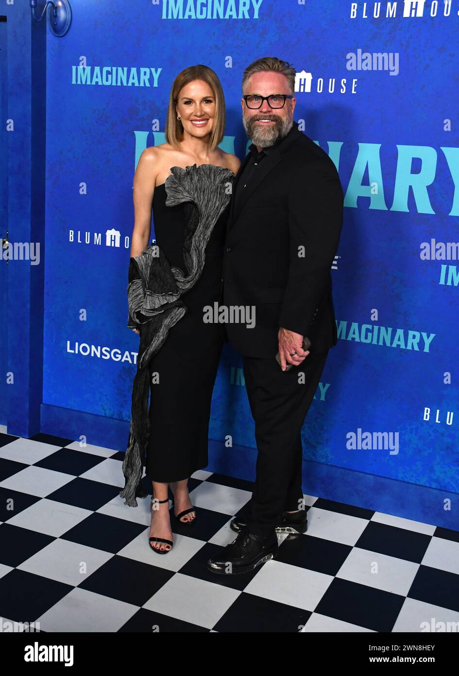 Los Angeles, California, USA 29th February 2024 Angie Harrington and Chris Harrington attend ...