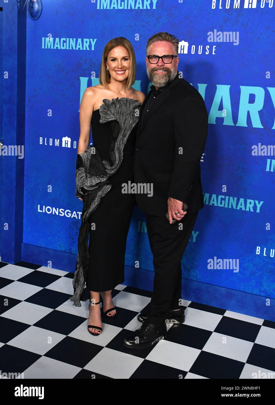 Los Angeles, California, USA 29th February 2024 Angie Harrington and Chris Harrington attend ...
