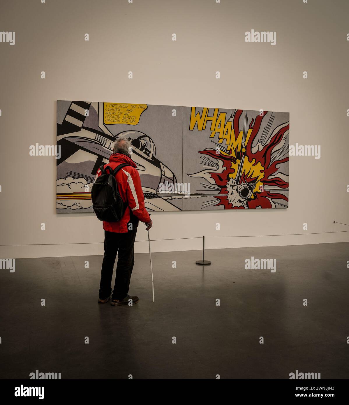 The modern architecture of the Tate Modern art gallery in London, UK ...