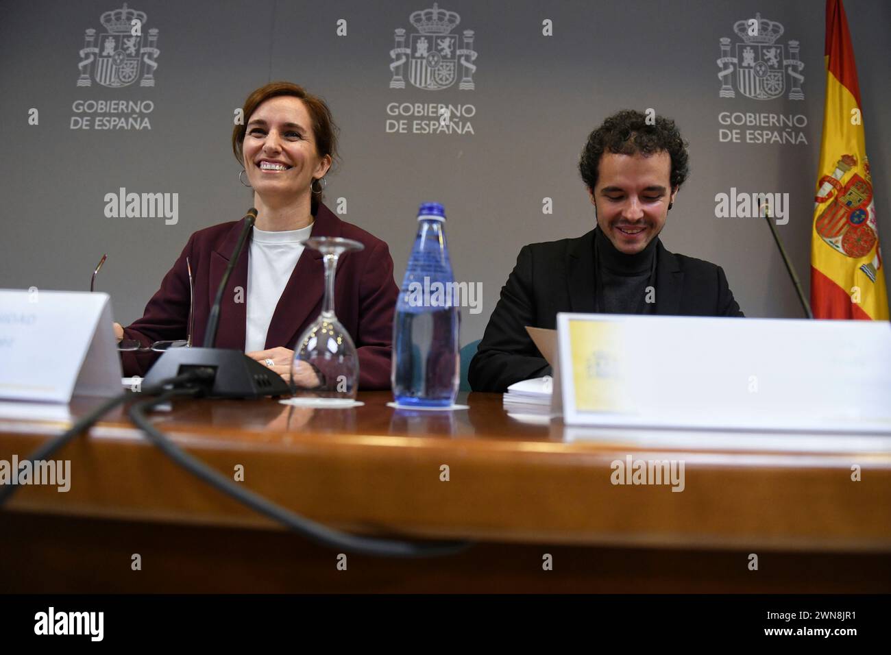 The Minister of Health, Mónica García, and the Director General of ...