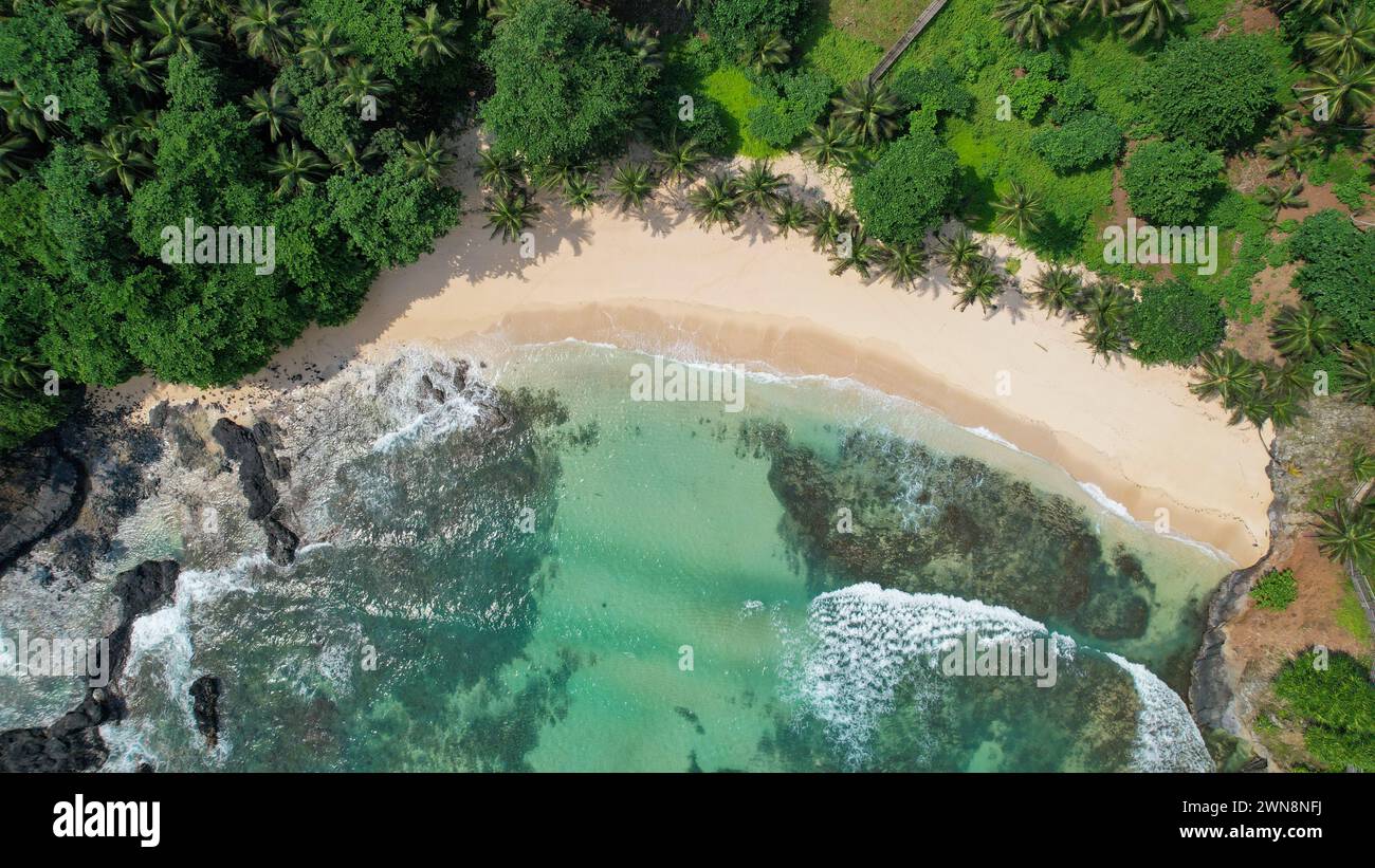 Amazing view from Bomboca beach at south of Sao Tome e Principe,Africa ...