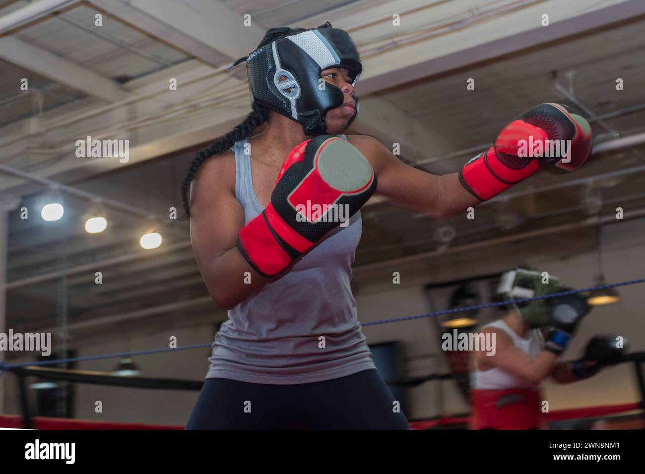 Female boxing sparring hi-res stock photography and images - Alamy
