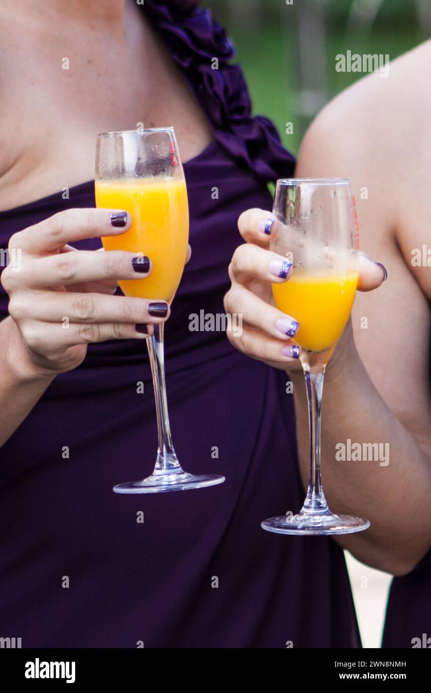 Mimosas in hand hi-res stock photography and images - Alamy