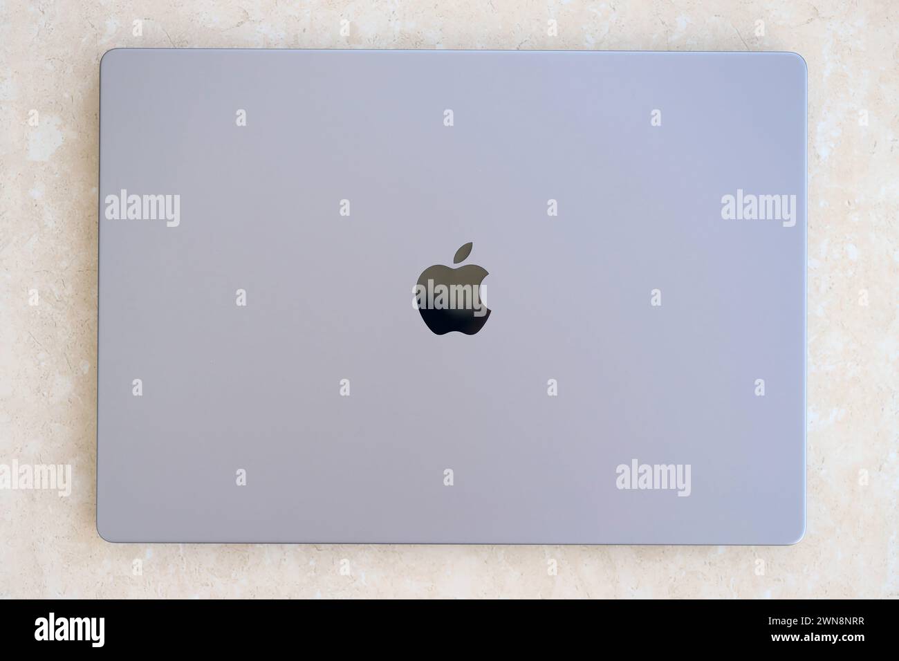 KYIV, UKRAINE - 4 MAY, 2023: Cover view of MacBook Air MacBook Pro 13 ...