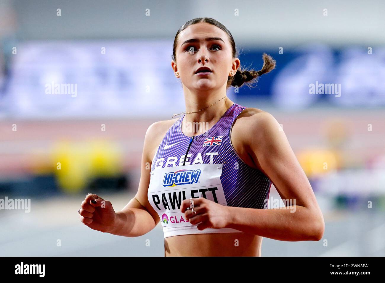 Great Britain's Abigail Pawlett after competing in Heat 2 of the Women ...