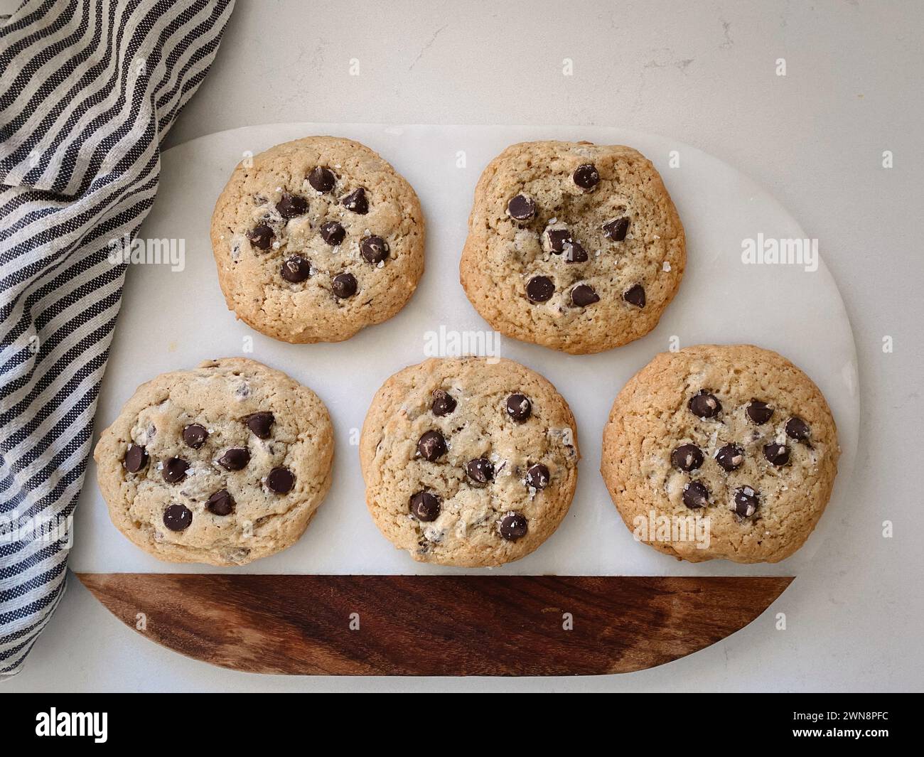 homemade sourdough chocolate chip cookies pt. 2 Stock Photo - Alamy