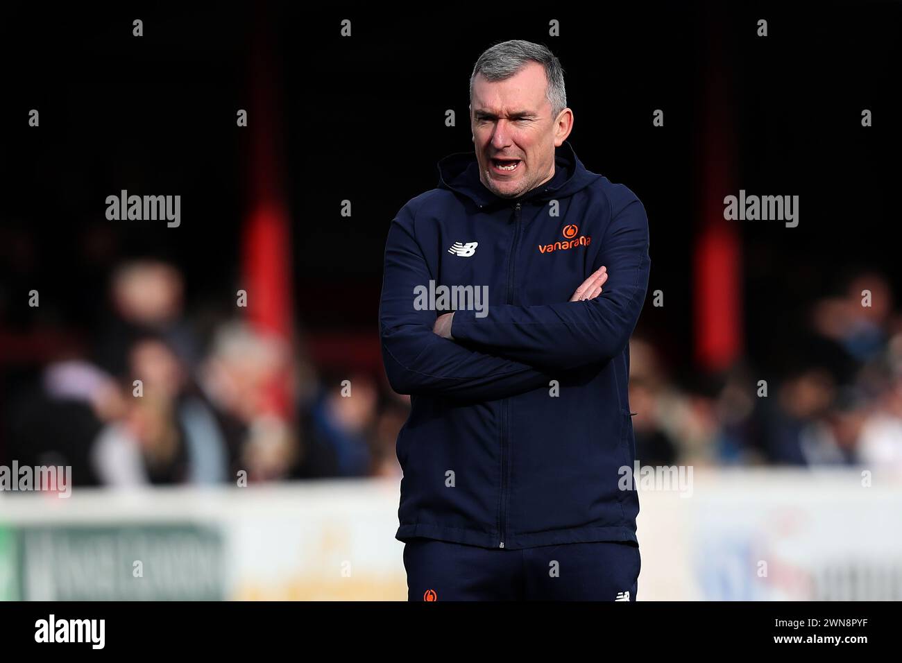 FC Halifax Town manager Chris Millington during Dagenham & Redbridge vs ...
