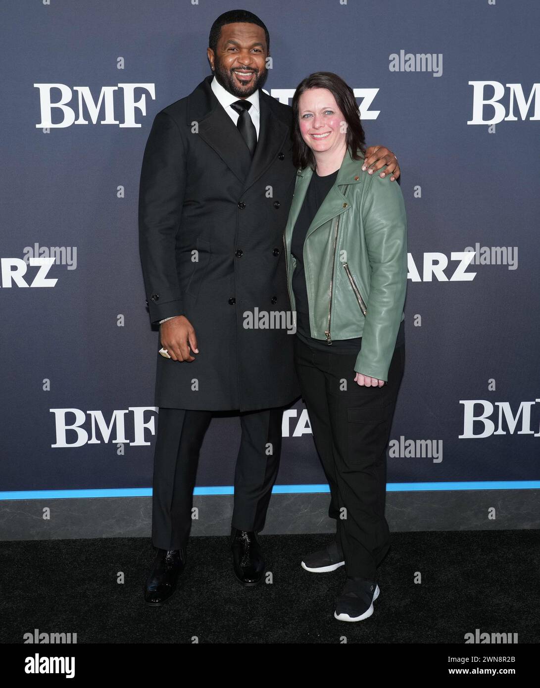 (L-R) Anthony Wilson and Anne Clements at the Starz Series BMF Season 3 ...