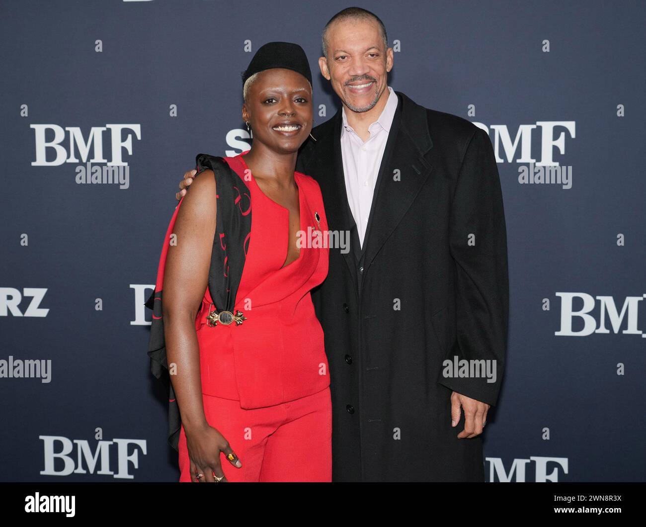 (L-R) Ren King and Christopher B. Duncan at the Starz Series BMF Season ...