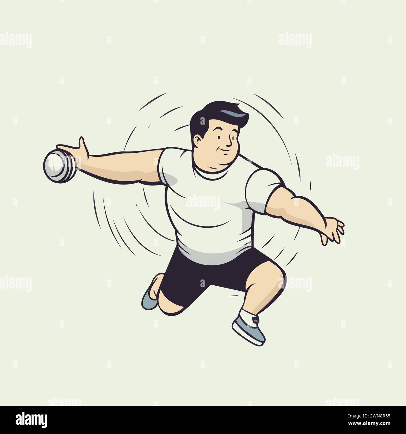 Fat man running hi-res stock photography and images - Alamy