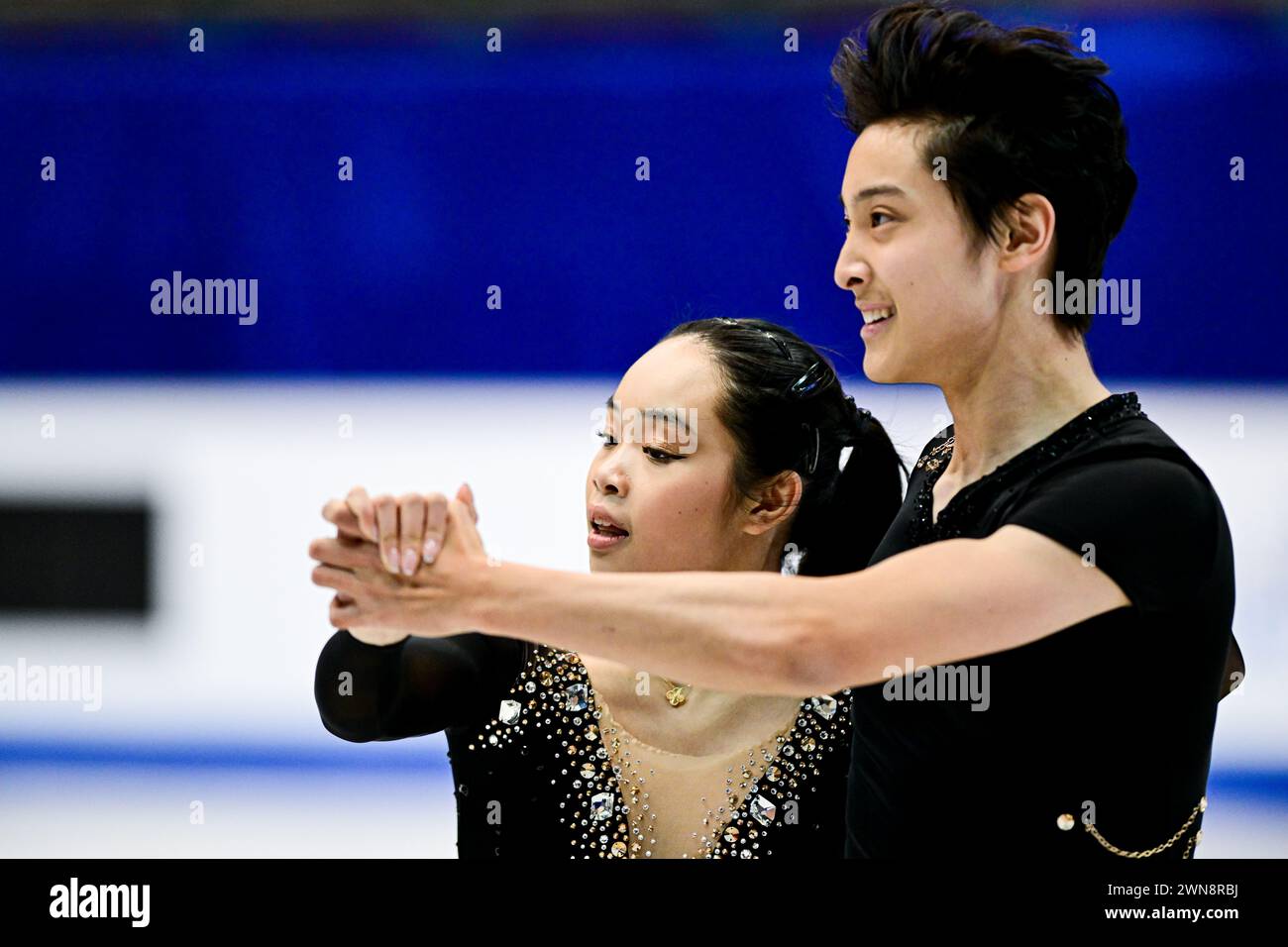 Lauren Audrey BATKOVA & Jacob YANG (CZE), during Junior Ice Dance ...