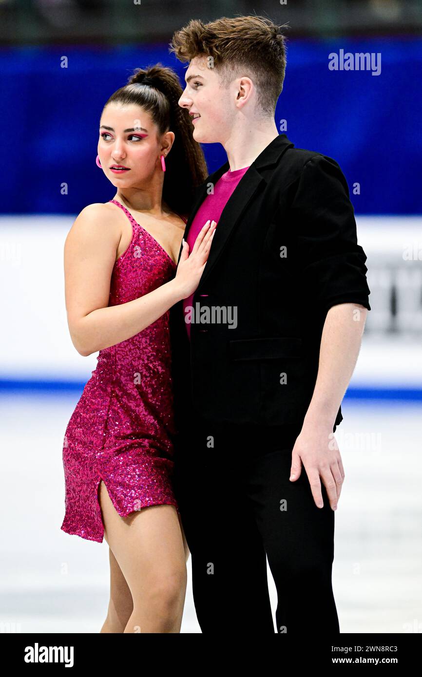Catharina GUEDES TIBAU & Cayden Oliver DAWSON (BRA), during Junior Ice ...