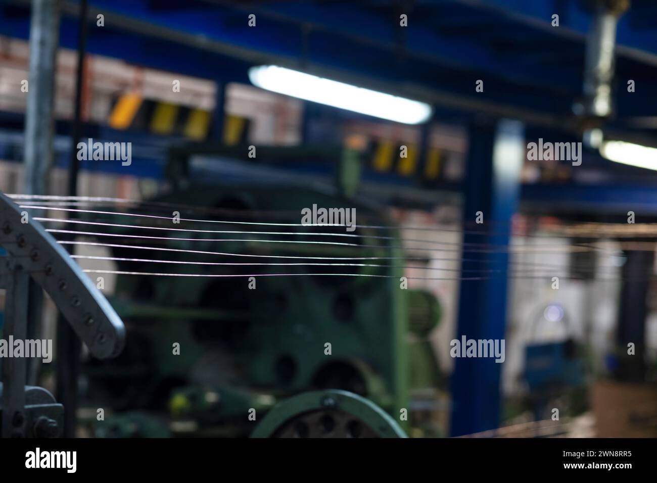 Production of cable wire at cable factory close up Stock Photo - Alamy