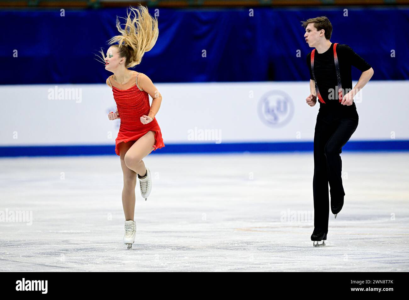 Natalie BLAASOVA & Filip BLAAS (CZE), during Junior Ice Dance Rhythm ...