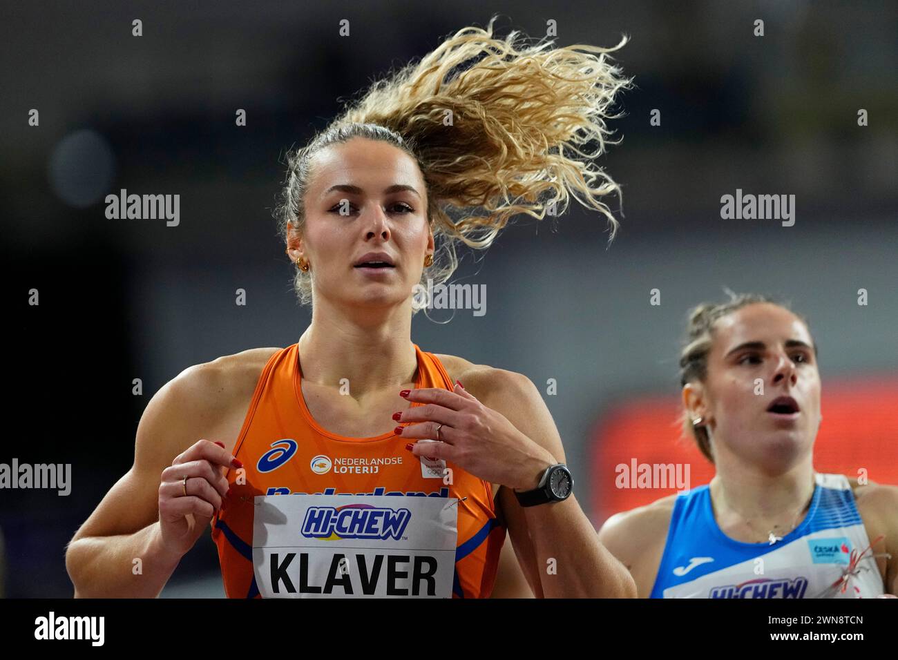 Lieke Klaver, of the Netherlands, wins her women's 400 meters heat ...