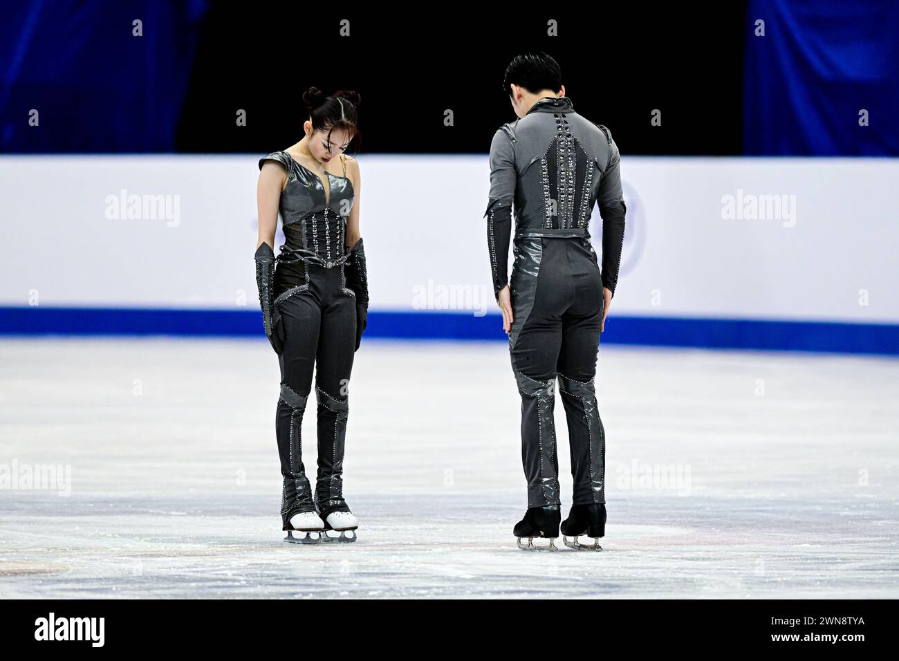 Sara KISHIMOTO & Atsuhiko TAMURA (JPN), during Junior Ice Dance Rhythm ...