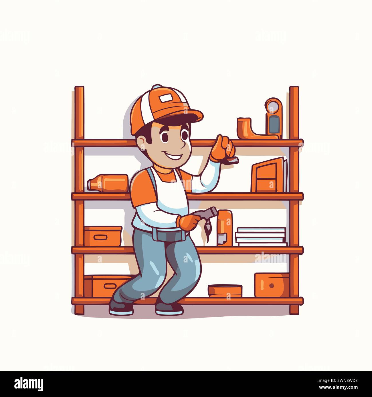 Workbench cartoon hi-res stock photography and images - Alamy
