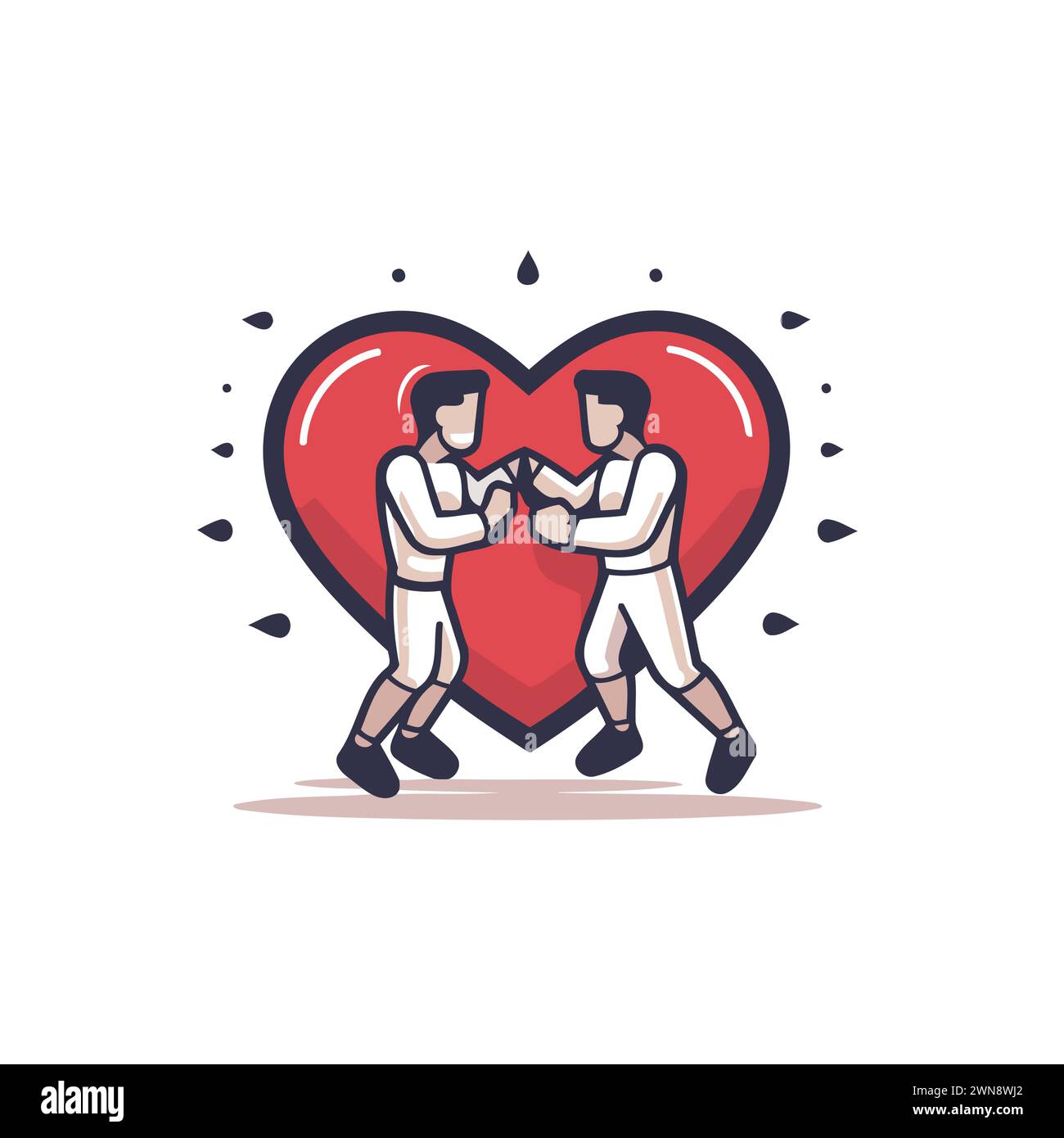 Fighting couple Stock Vector Images - Alamy
