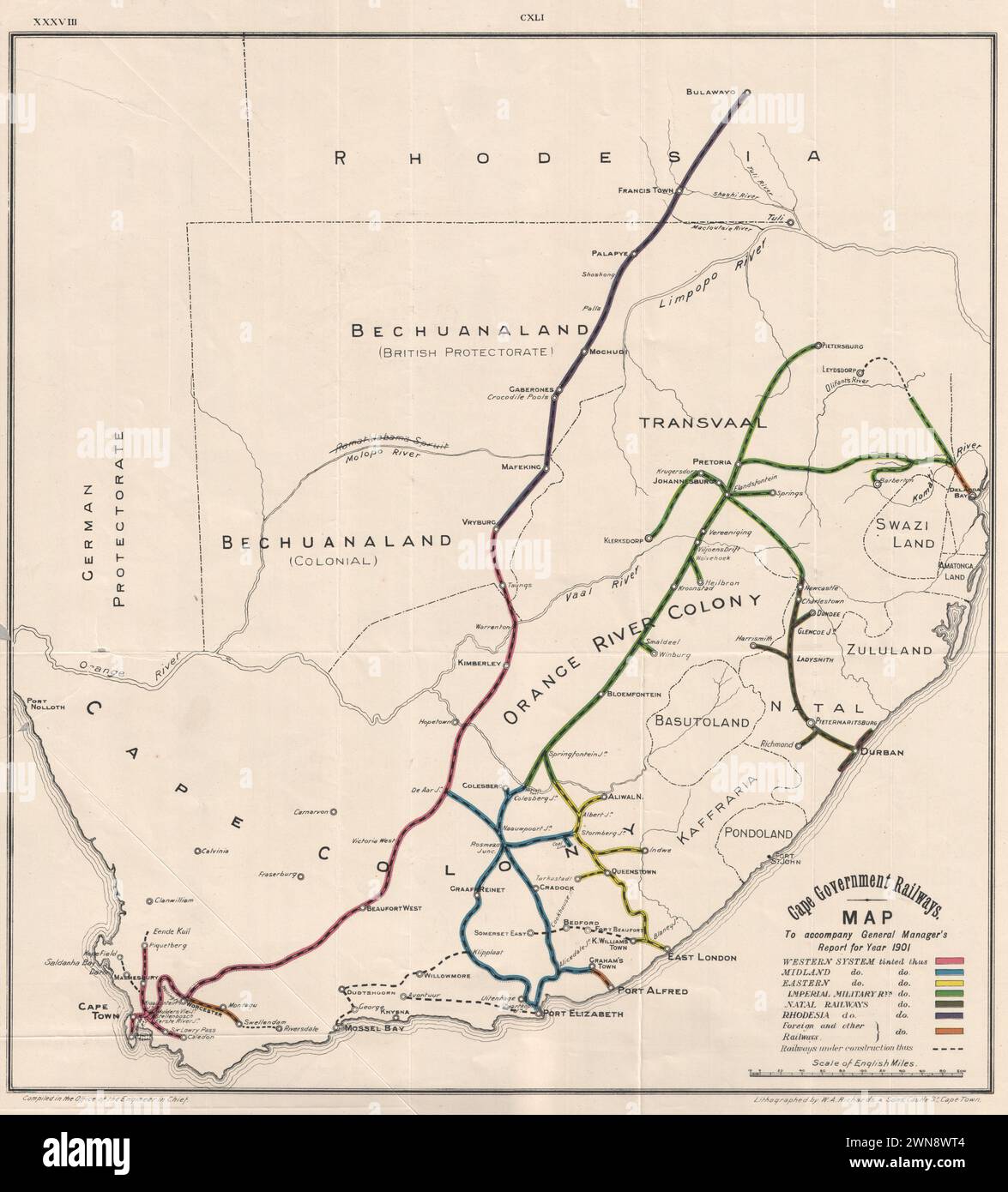 Railway lines map hi-res stock photography and images - Alamy