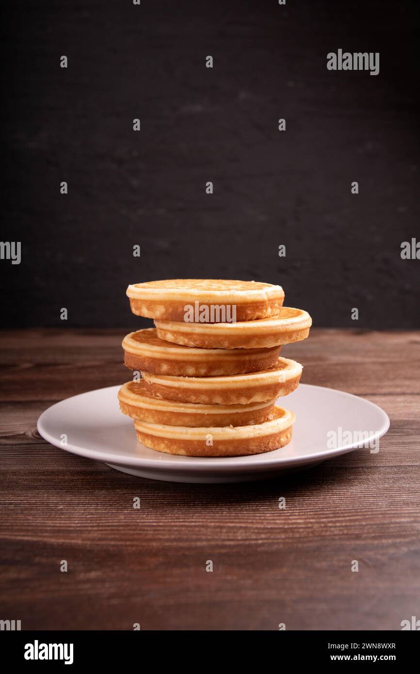 pancake, plate, stack, food, photo, homemade, breakfast Stock Photo - Alamy