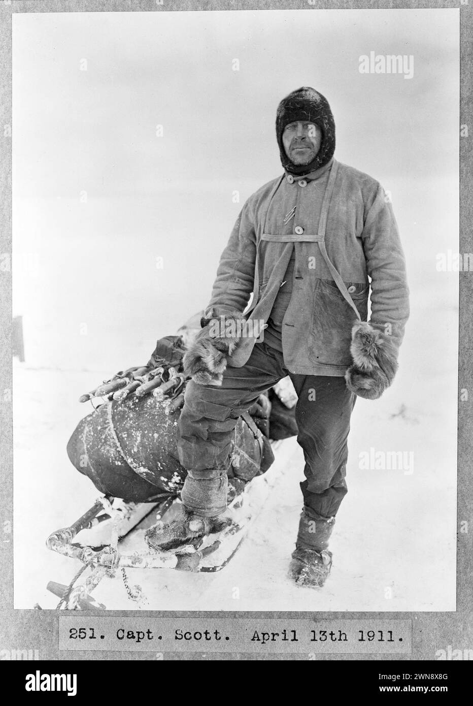 Vintage Antarctica Photograph circa 1911. Portrait of Captain Robert ...