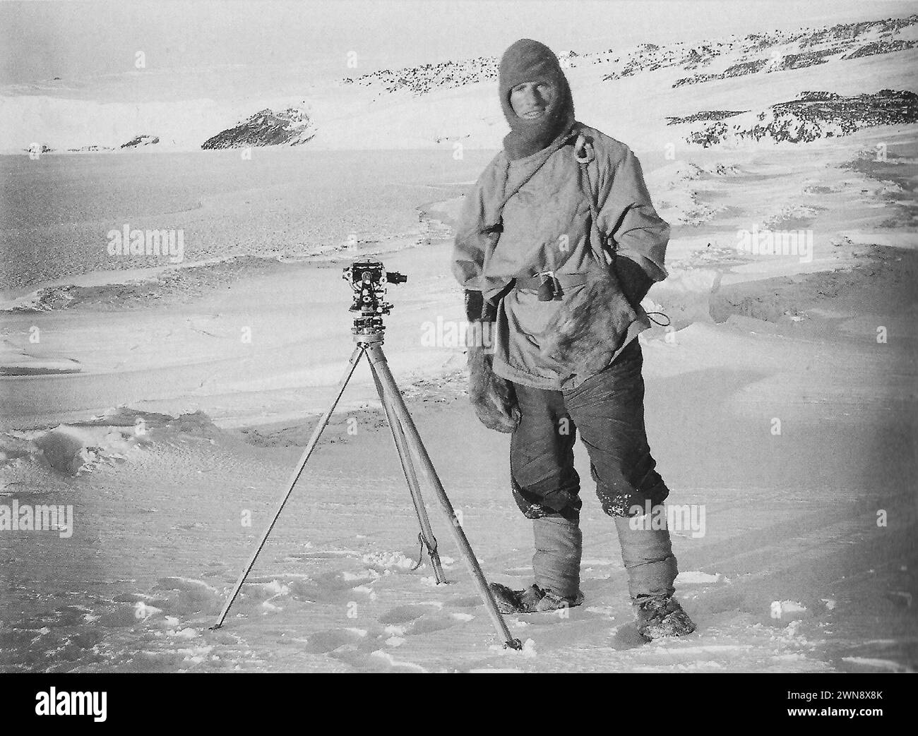 Vintage Antarctica Photograph circa 1911. Portrait of Teddy Evans Stock ...