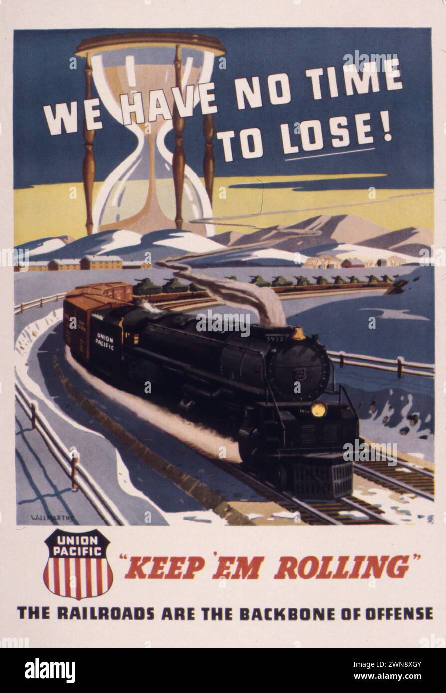 Vintage US military Second World War Poster. Highlighting roll of ...