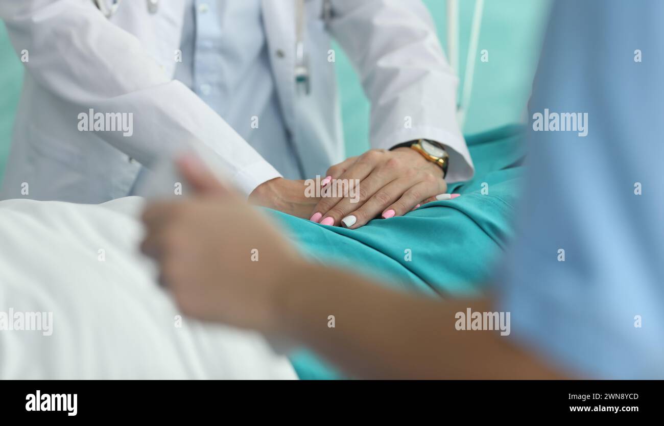 Doctor hands rehabilitation procedures for patient Stock Photo - Alamy