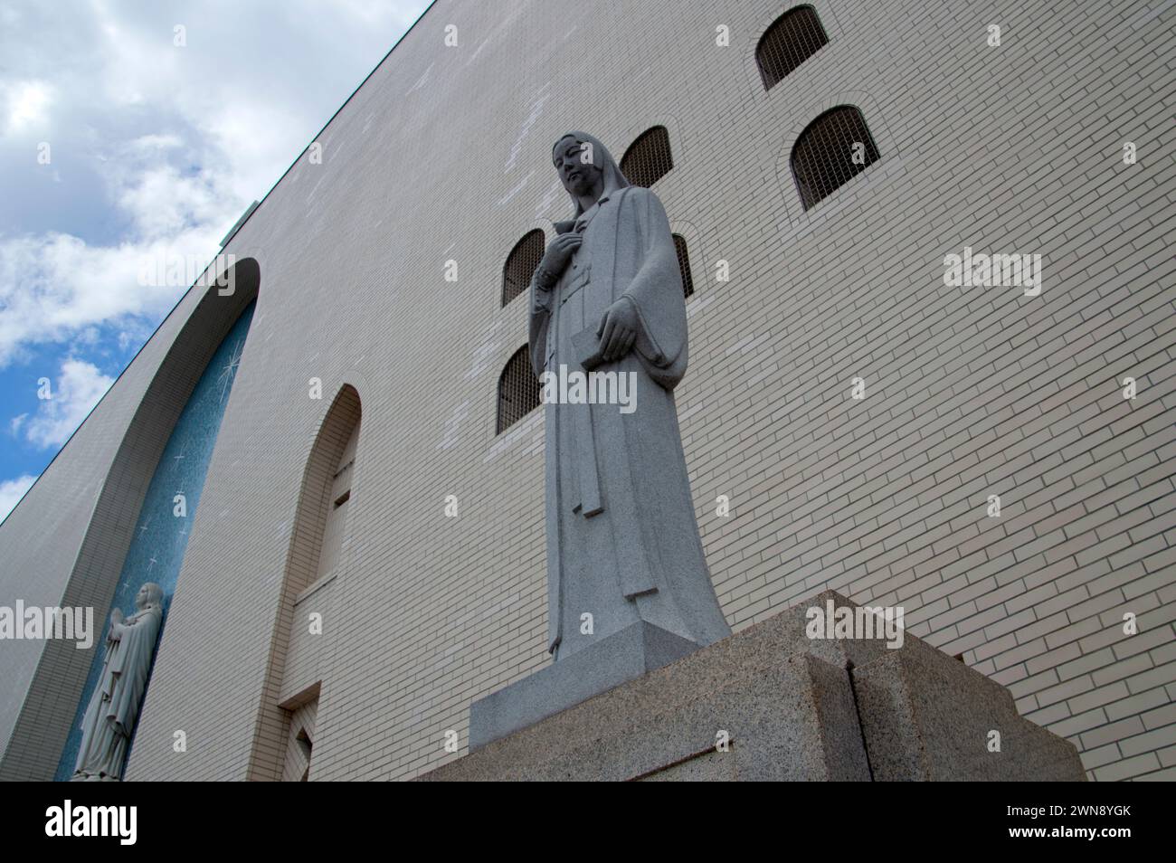 Statue At The Osaka Catholic Church At Osaka Japan 3-9-2016 Stock Photo ...