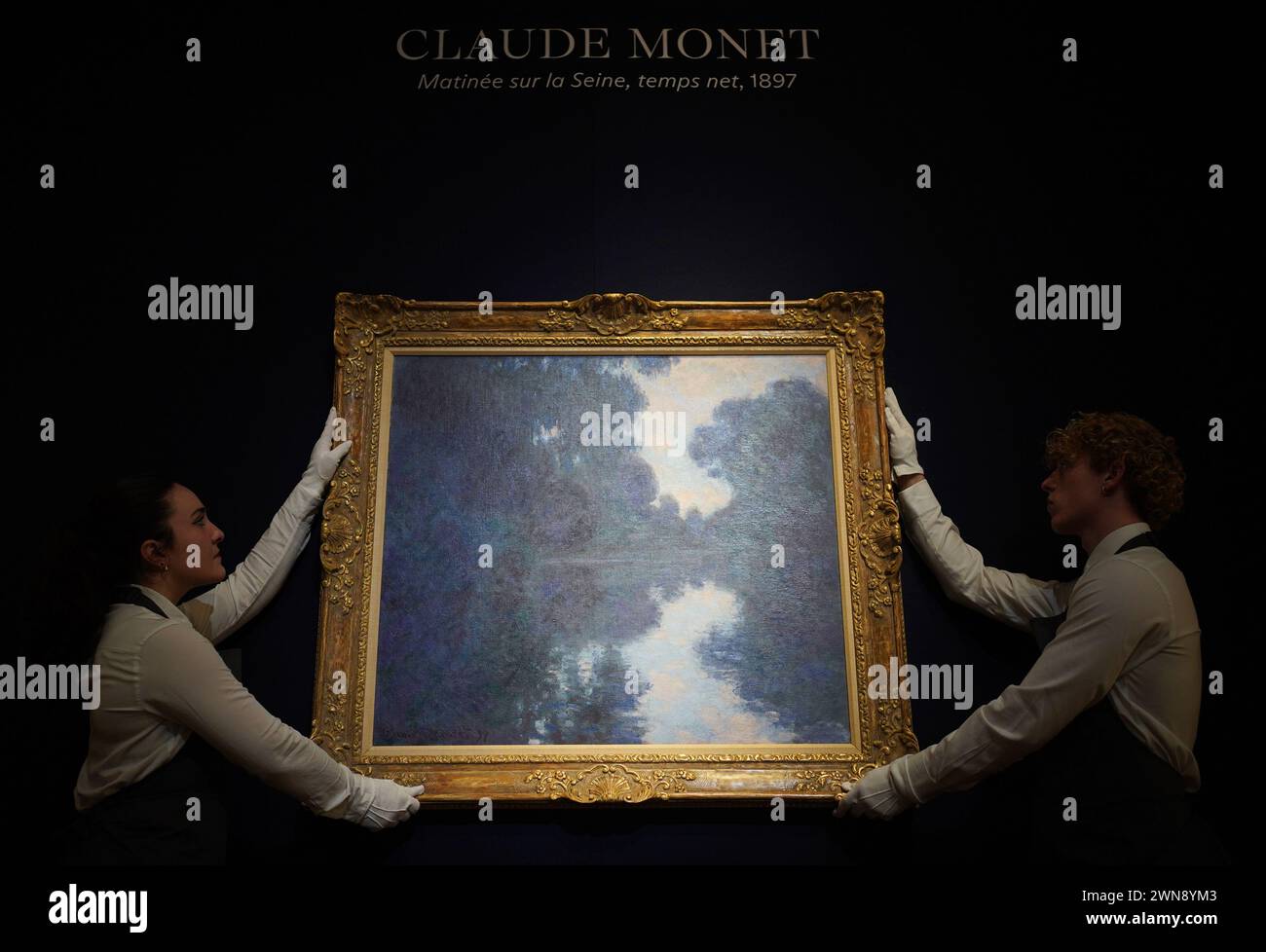 A work by Claude Monet, Matinée sur la Seine, temps net (1897 ...