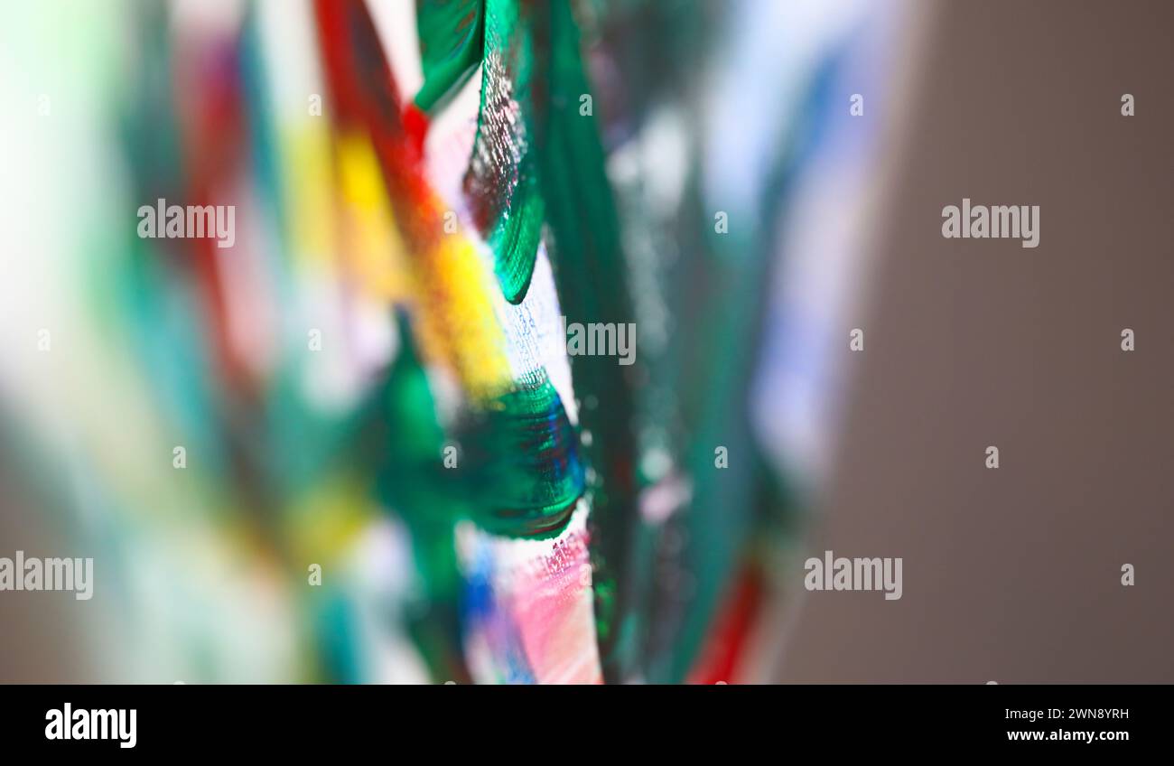 Talented artists colourful drawing Stock Photo - Alamy