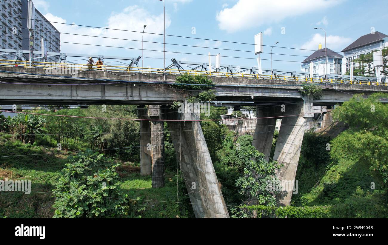East Java, Indonesia, river water flows a little blood after rain Stock ...