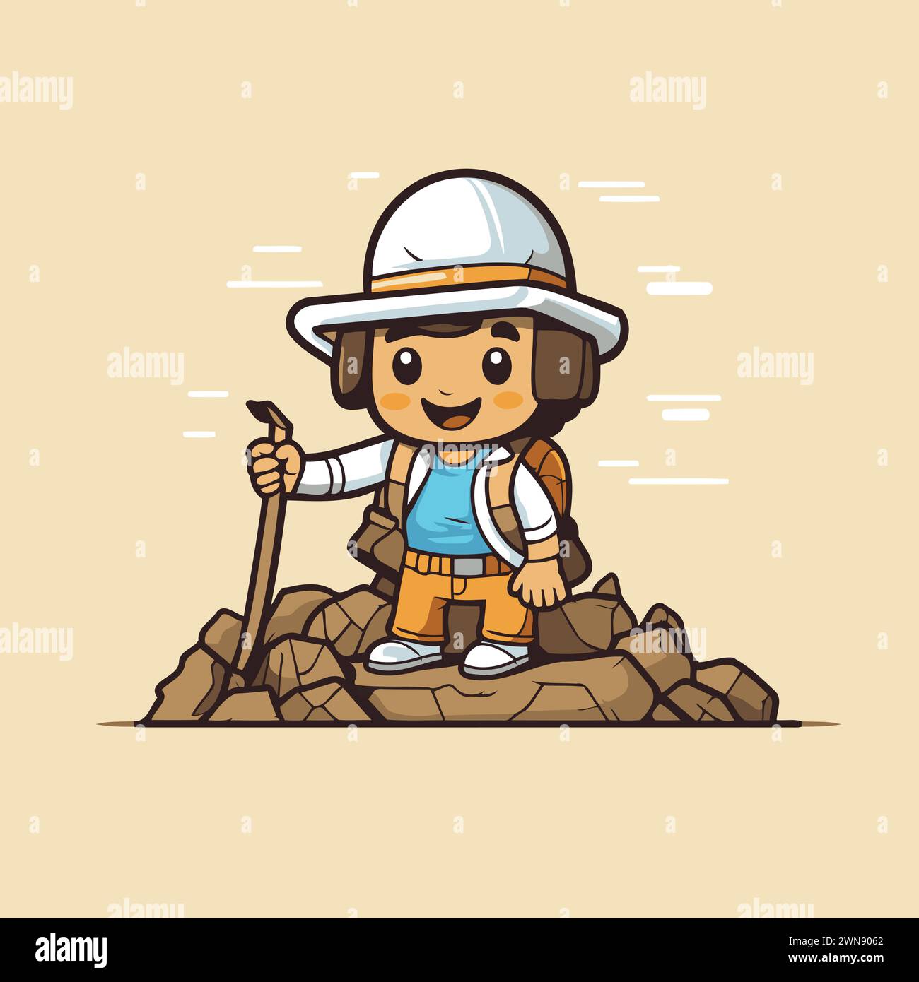 Happy rocks Stock Vector Images - Alamy