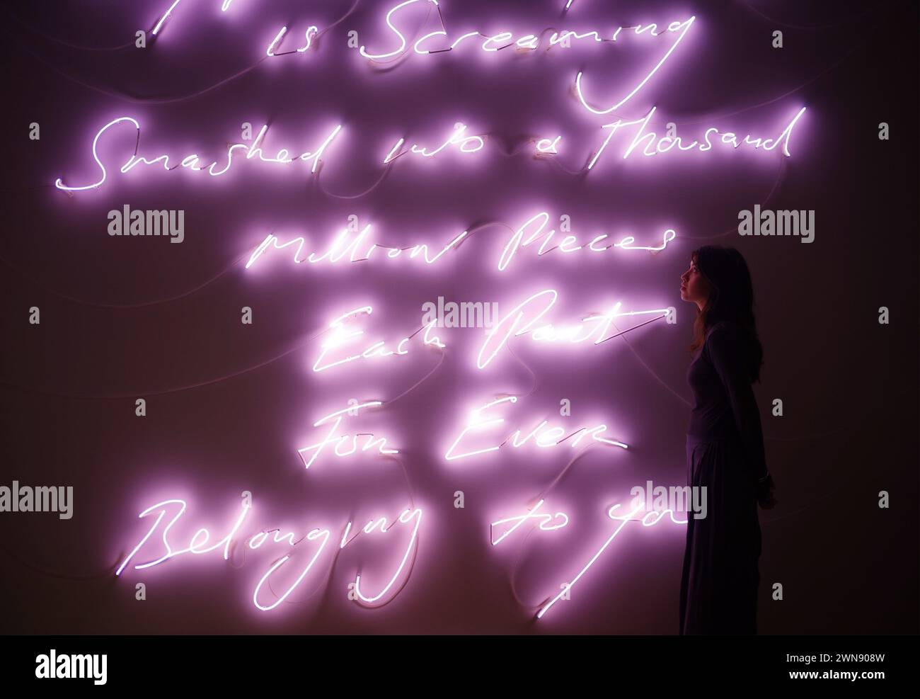 Detail from a work by Tracey Emin, Love Poem for CF, 2007, estimate £ ...