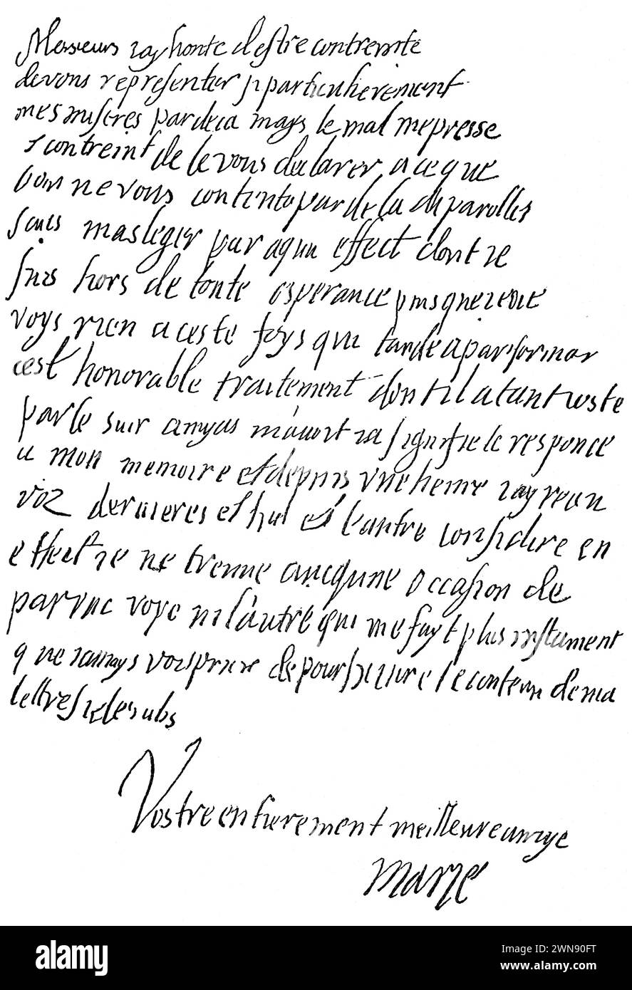 Mary stuart letter Cut Out Stock Images & Pictures - Alamy