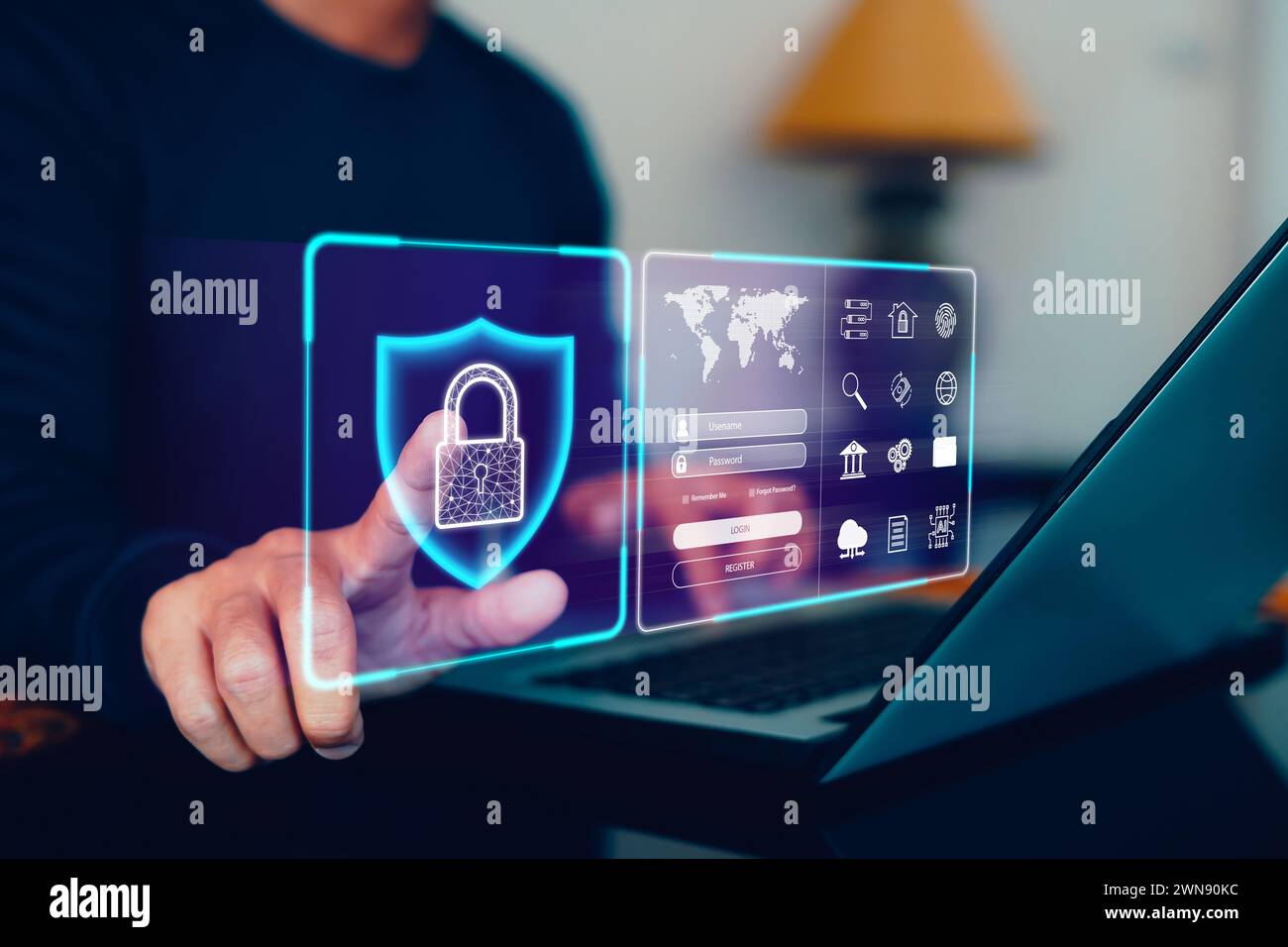 Cybersecurity Privacy Data Protection And Encryption Concept Internet Network Security