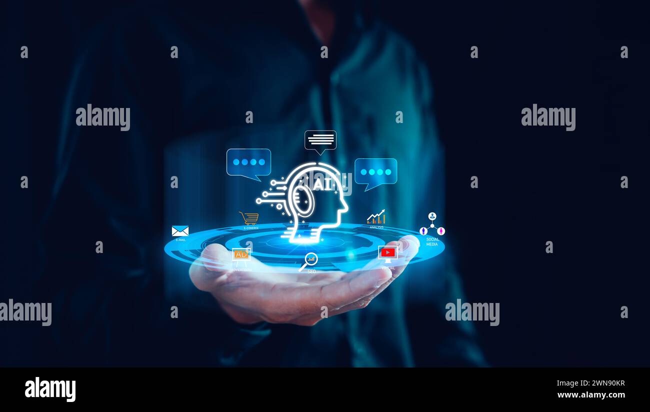 AI Tech, Artificial Intelligence, Technology smart robot AI, Chatbot Chat with AI, Artificial ...