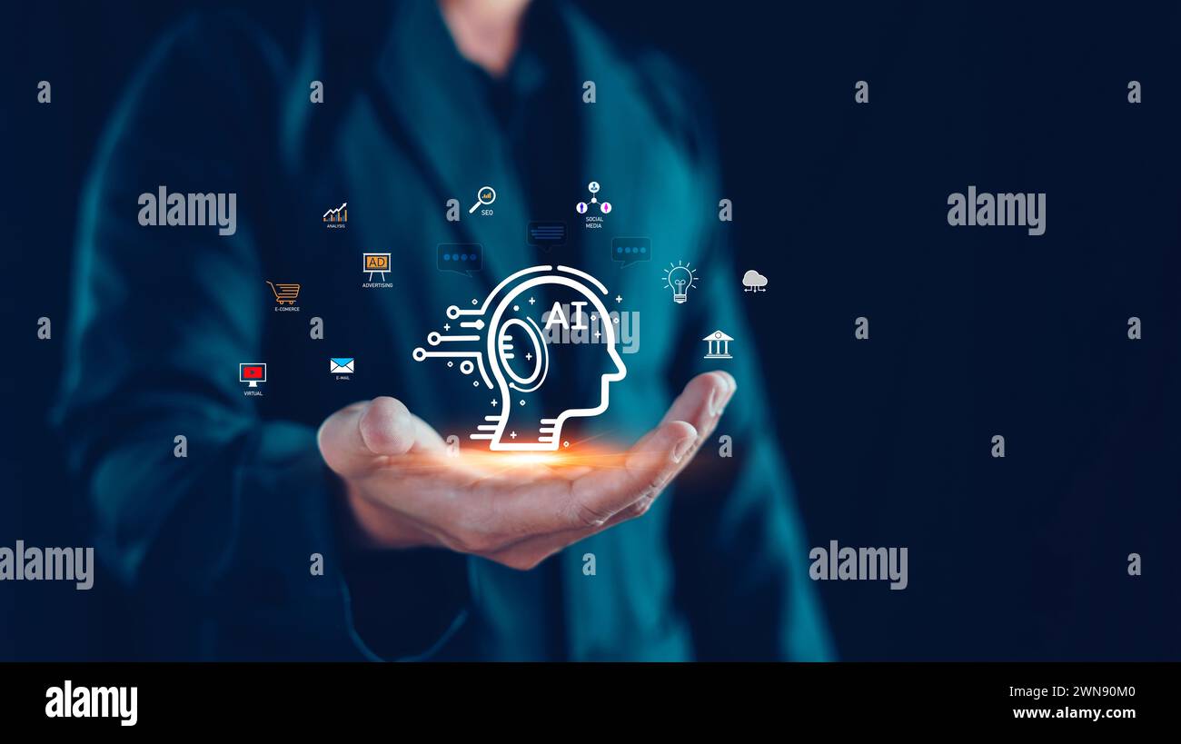 AI Tech, Artificial Intelligence, Technology smart robot AI, Chatbot Chat with AI, Artificial ...