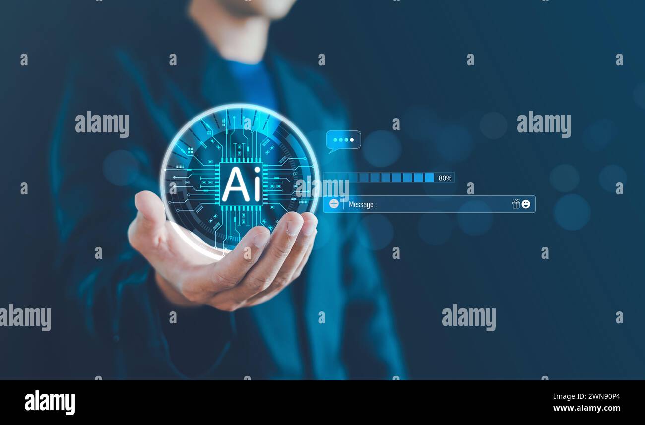 AI, Artificial Intelligence, Digital technology smart robot AI, Chatbot ...