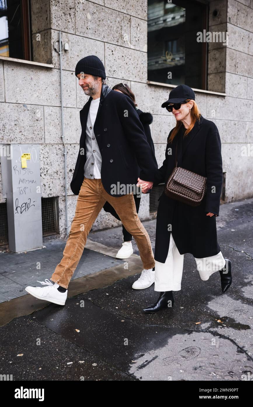 Milan, Italy. 24th Feb, 2024. Julianne Moore is attending the Milan ...