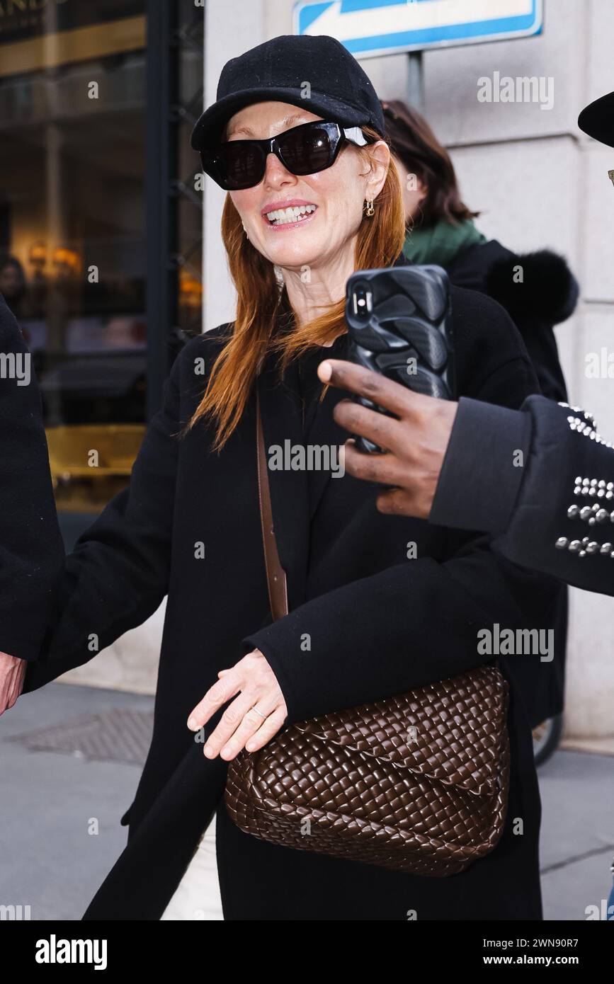 Milan, Italy. 24th Feb, 2024. Julianne Moore is attending the Milan ...