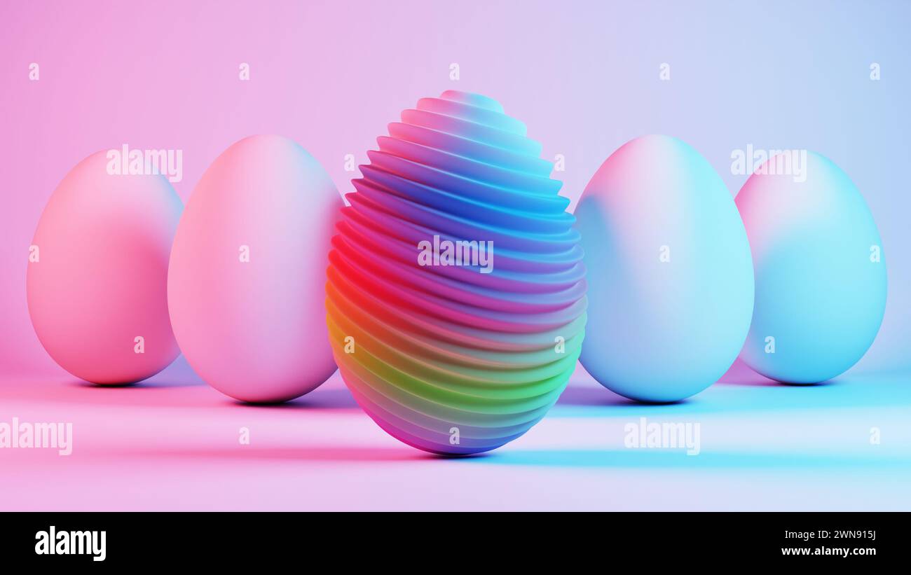 minimalist Easter egg design with a sleek glass texture, offering a ...