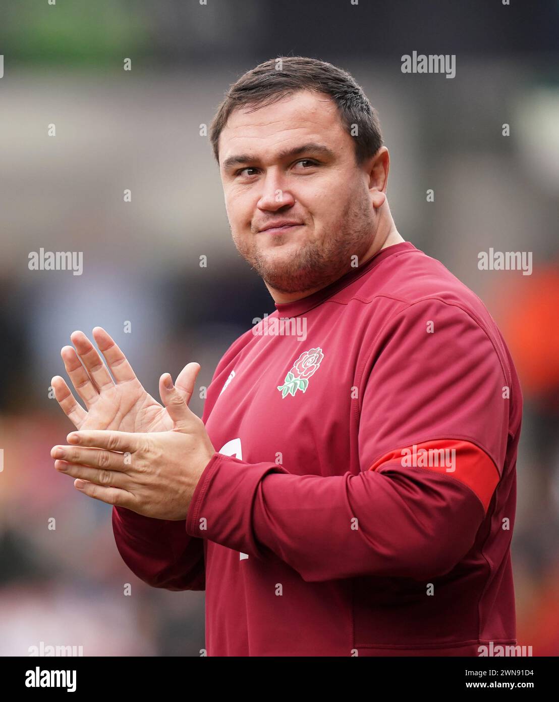 England's Jamie George during a training session at the LNER Community ...