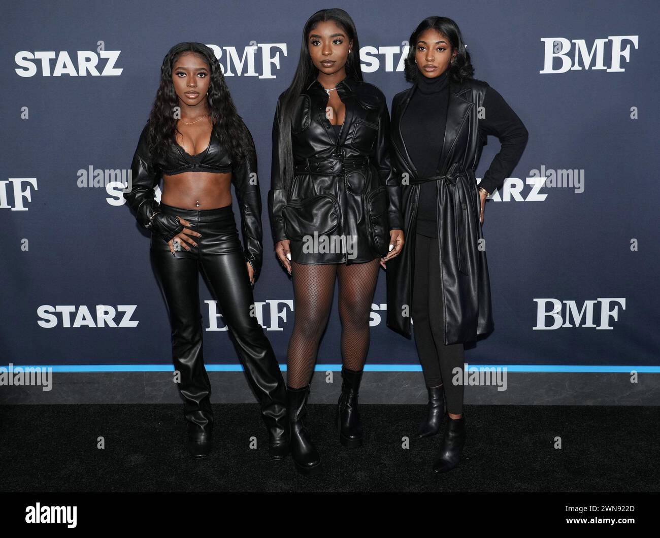 Los Angeles, USA. 29th Feb, 2024. (L-R) Zuria Ria, Zuri Renee, and ...