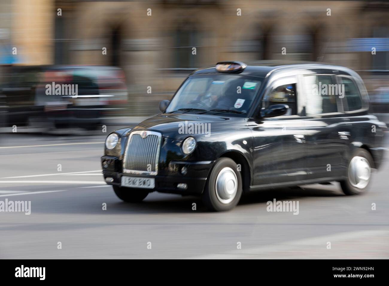 Panned London Taxi Cab, London, UK Stock Photo - Alamy