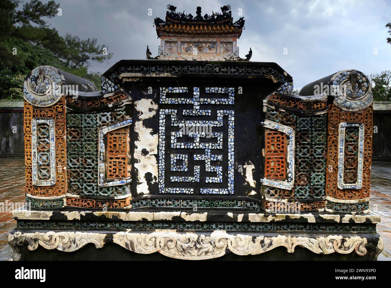Detail of Tuc Duc Royal Tomb complex in Hoi An, Vietnam Stock Photo - Alamy