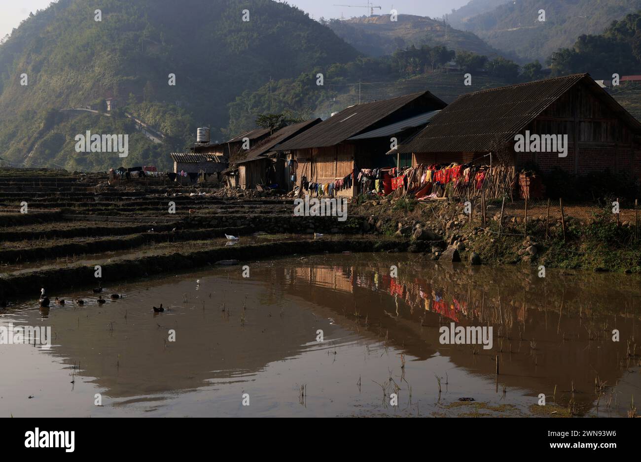 Sapa countryside landscape in Vietnam Stock Photo - Alamy