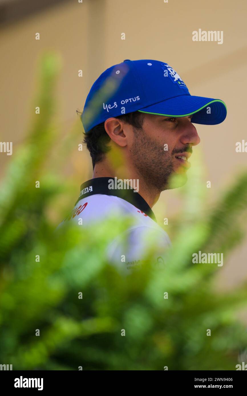 Sakhir, Bahrain. 29th Feb 2024. Daniel Ricciardo of Visa Cash App RB ...