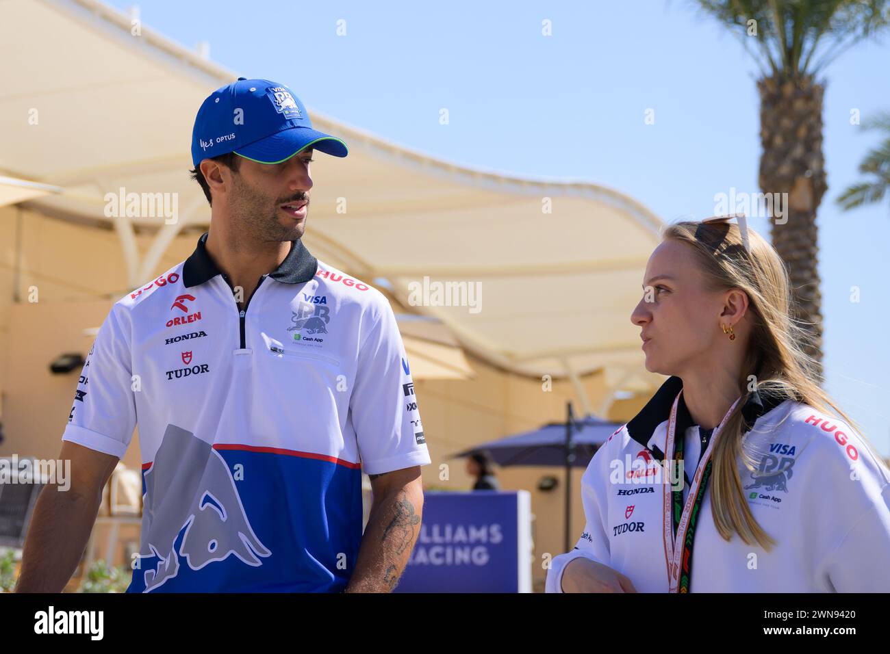 Sakhir, Bahrain. 29th Feb 2024. Daniel Ricciardo of Visa Cash App RB ...