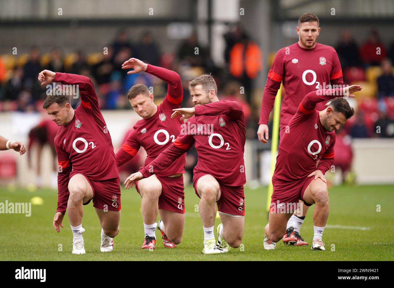 England's George Ford, Freddie Steward, Elliot Daly, Fraser Dingwall ...